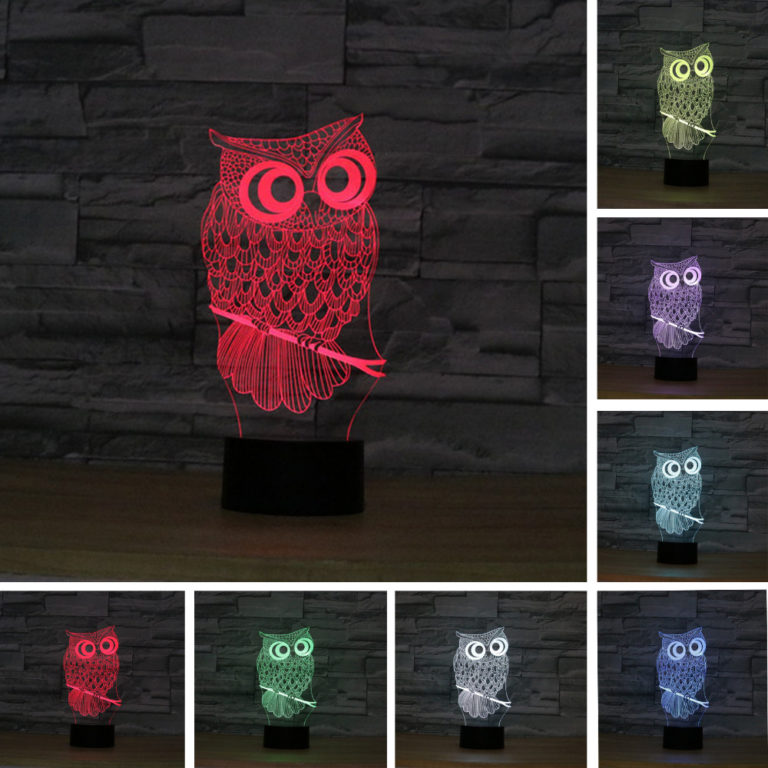 3D Owl Night Lamp | HomeAdore Shop